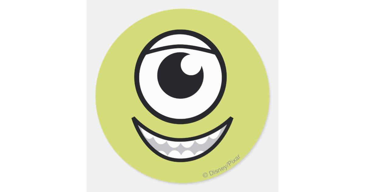 Mike Face Classic Round Sticker | Zazzle