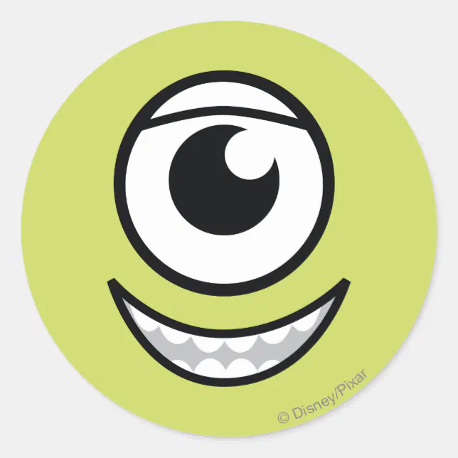 Mike Face Classic Round Sticker | Zazzle