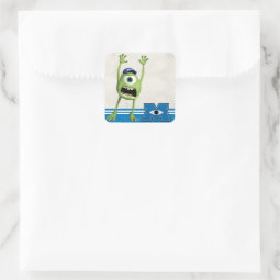 Mike Scaring Square Sticker | Zazzle