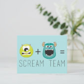 Mike+Sulley=Scream Team Postcard | Zazzle