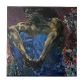Mikhail Vrubel- Seated Demon Ceramic Tile | Zazzle