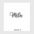 Mila Name - Handwritten Calligraphy Sticker | Zazzle
