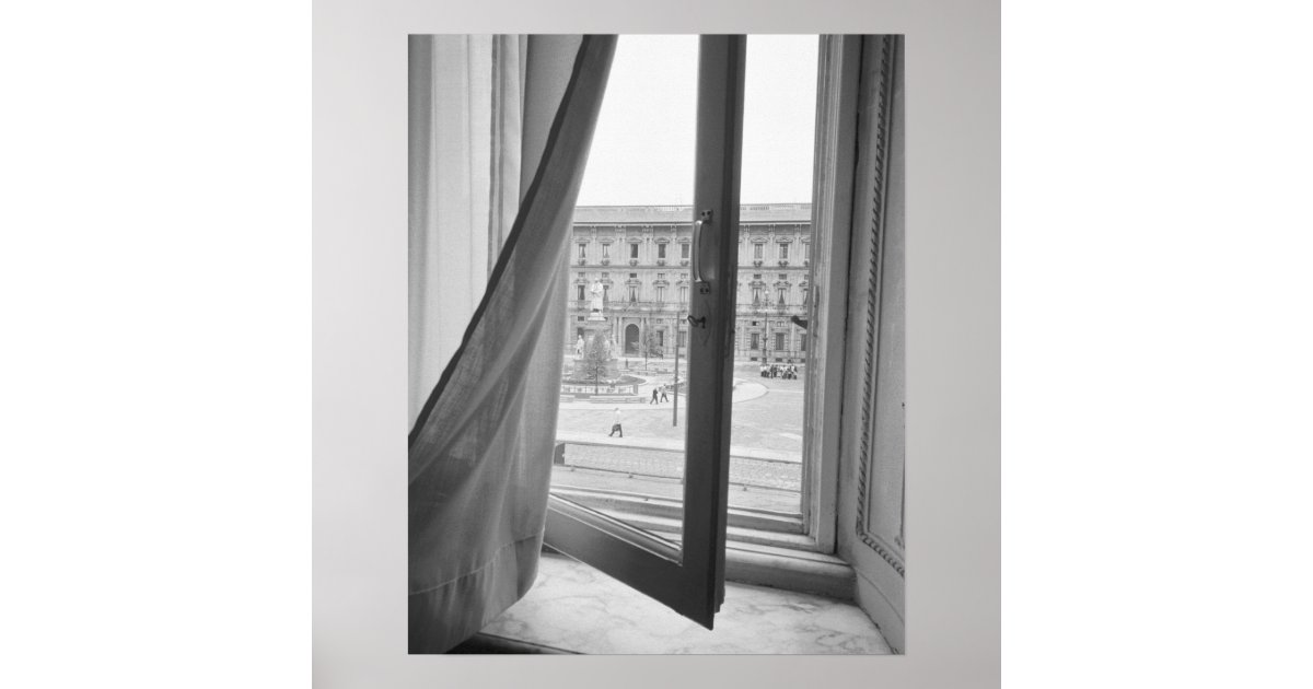 Milano Italy, View from La Scala Opera Window Poster | Zazzle