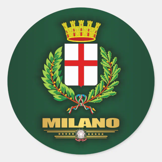 Milano (Milan) Classic Round Sticker | Zazzle