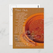 mild chili recipe card | Zazzle