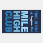 Mile High Club Sticker | Zazzle.com