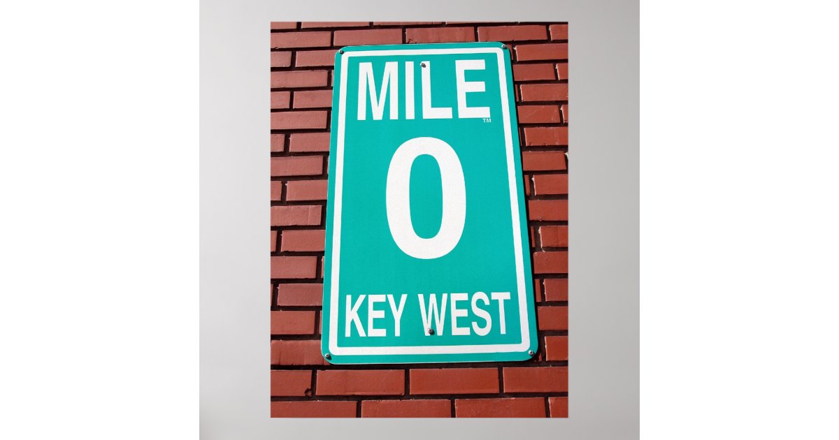 mile marker sign | Zazzle