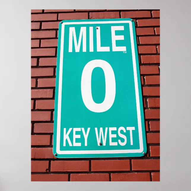 mile marker sign | Zazzle