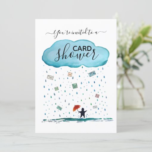 Milestone Birthday Shower by Mail Card Shower | Zazzle