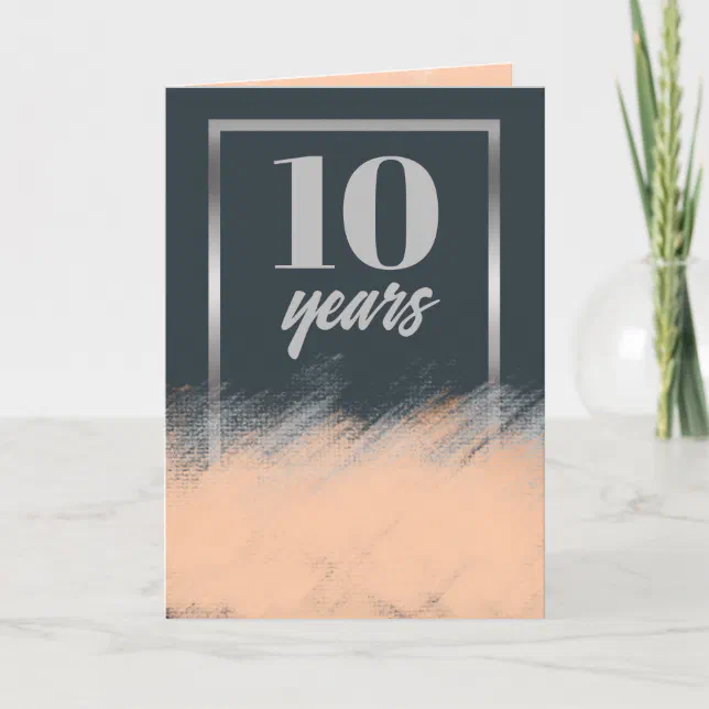Milestone custom employee anniversary Card | Zazzle