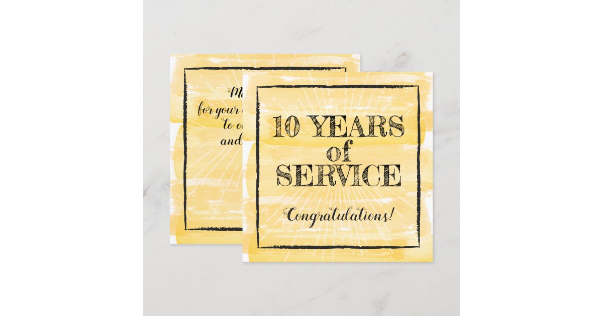 Milestone employee anniversary recognition award invitation | Zazzle