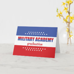 Military Academy Graduation Congratulations Card | Zazzle