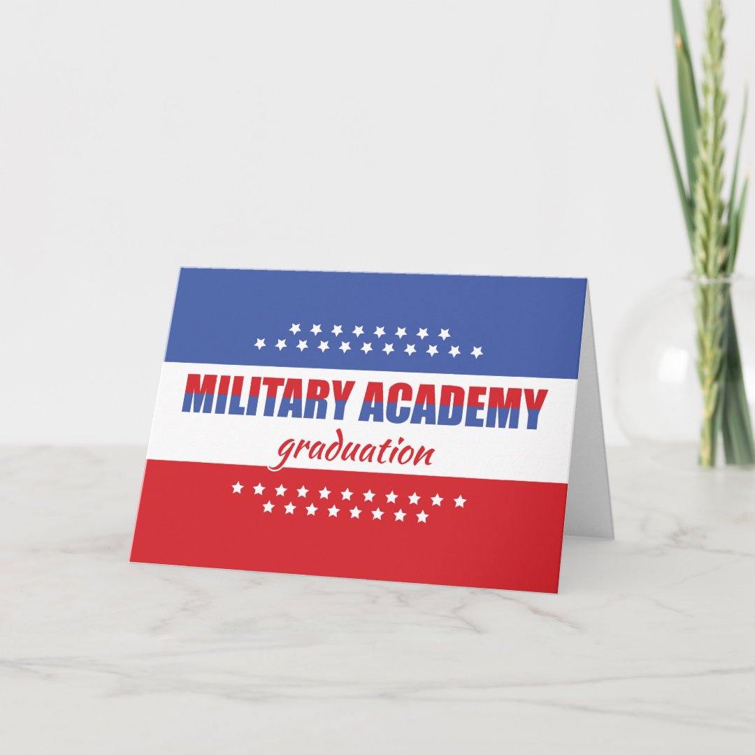Military Academy Graduation Congratulations Card | Zazzle