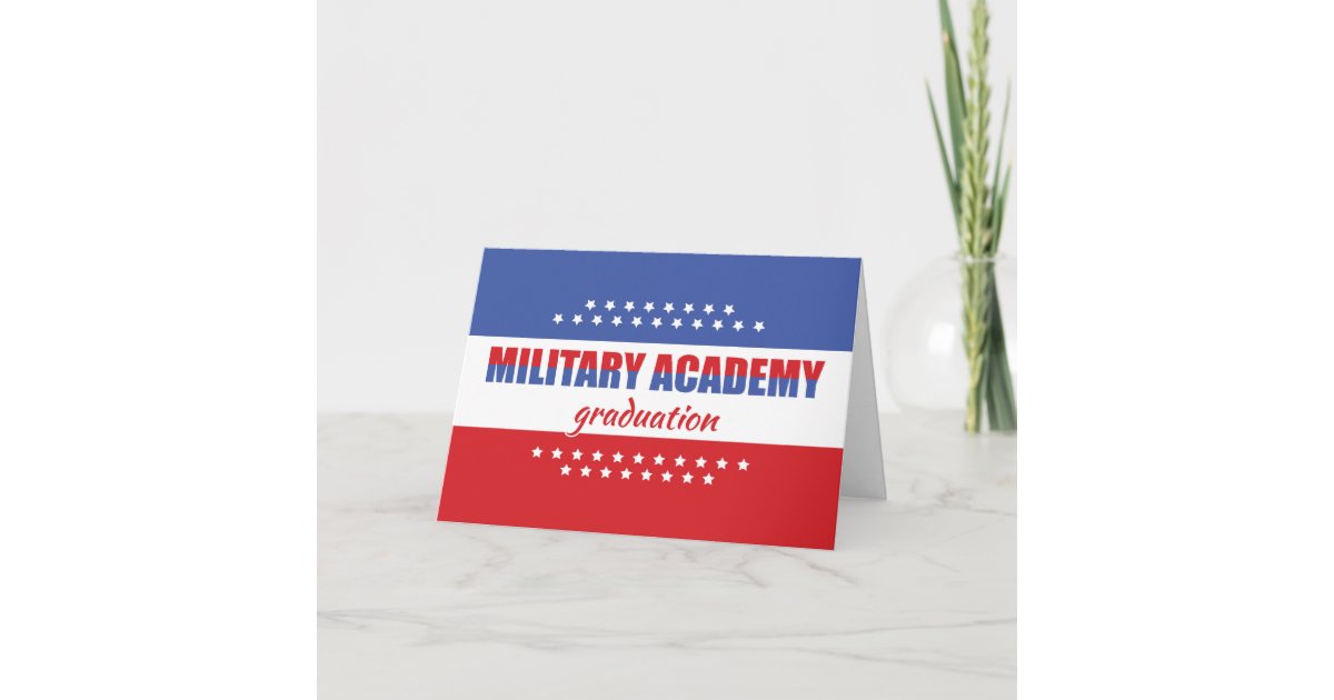 Military Academy Graduation Congratulations Card | Zazzle
