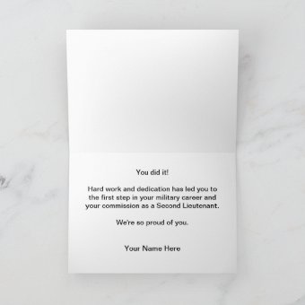 Military Air Force OCS Graduation Card | Zazzle