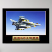 Military Aircraft Poster "Eurofighter Typhoon" 24x | Zazzle