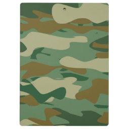 Military army green camouflage color clipboard | Zazzle