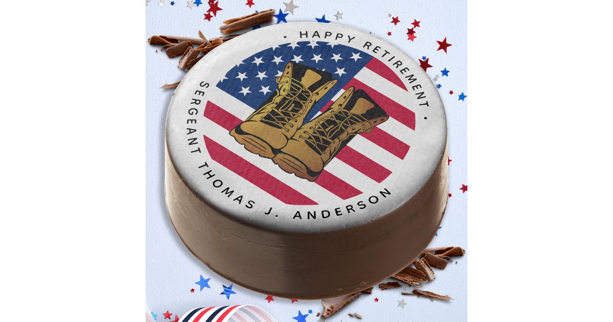 Military Army Retirement Party USA American Flag Chocolate Covered Oreo ...