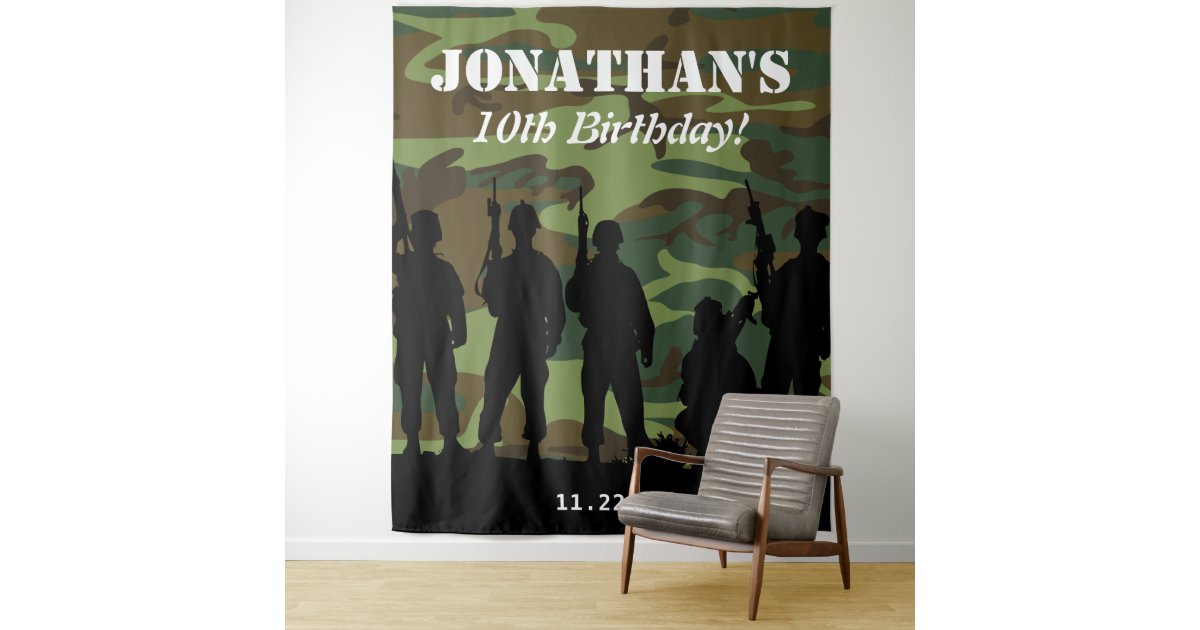 Military Army Soldier Photo Backdrop | Zazzle