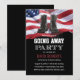 Military Army Solider Going Away Party USA Flag Invitation | Zazzle