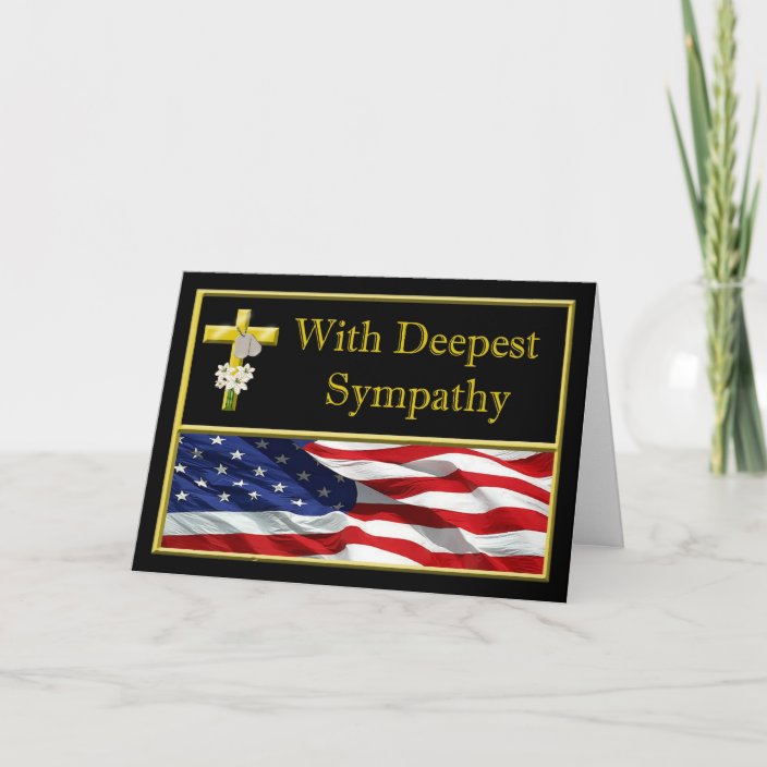 Military Army Sympathy Card | Zazzle.com