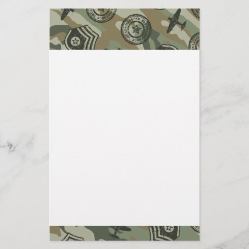 Military Stationery Paper | Zazzle