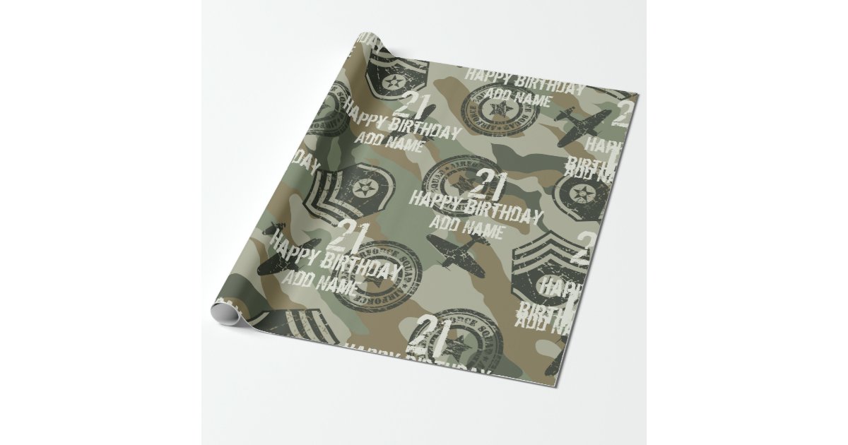 Military badges wrapping paper | Zazzle