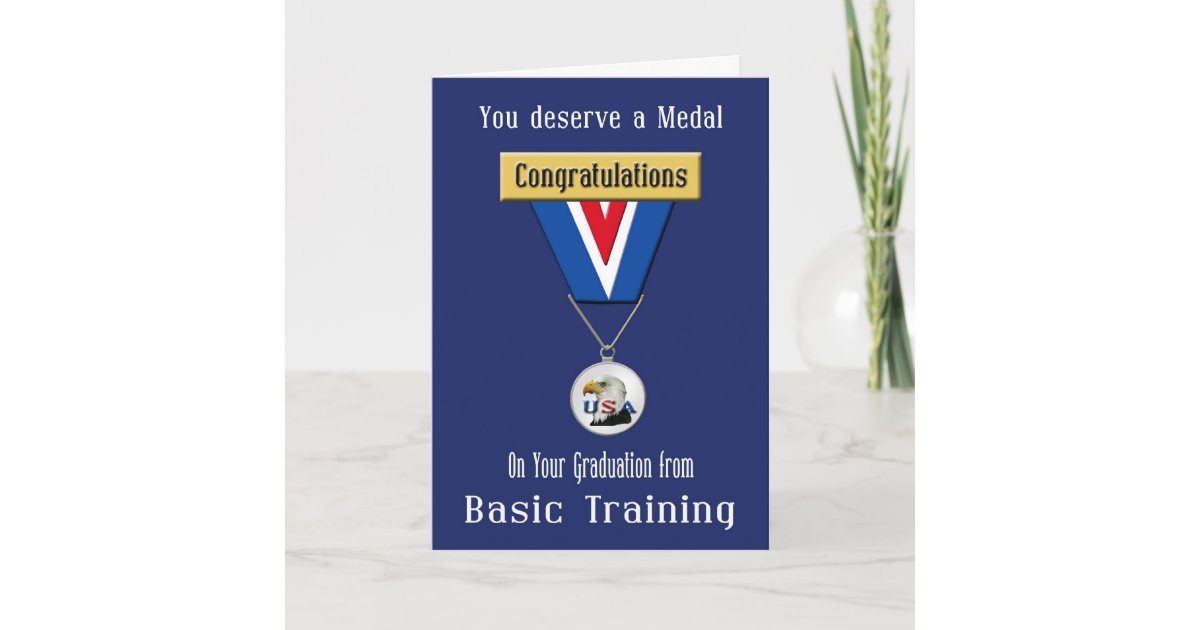 Military Basic Training Congratulations Card | Zazzle