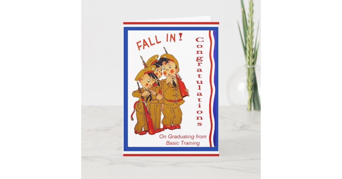Military Basic Training Graduation Card | Zazzle