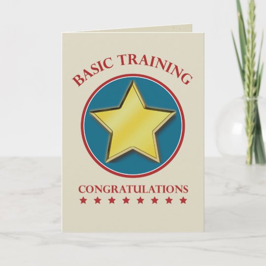 Military Basic Training Graduation Congratulations Card | Zazzle.com