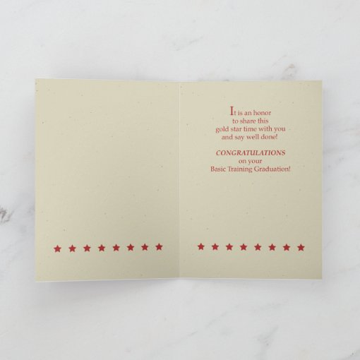 Military Basic Training Graduation Congratulations Card | Zazzle