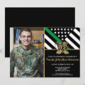 Military Basic Training Graduation Patriotic Photo Invitation | Zazzle
