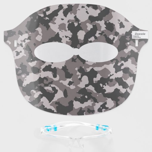 Military Brown Camo Camouflage Pattern Face Shield | Zazzle
