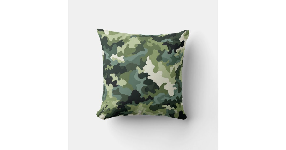 Military Camo Print Accent Pillow | Zazzle