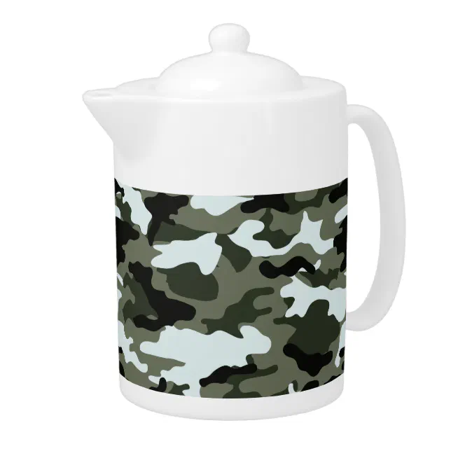 Military Camo Teapot | Zazzle
