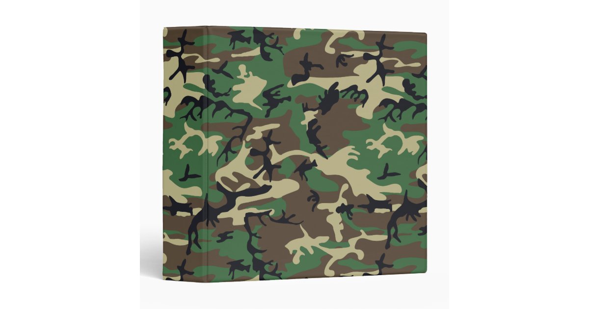 Military Camouflage 3 Ring Binder | Zazzle