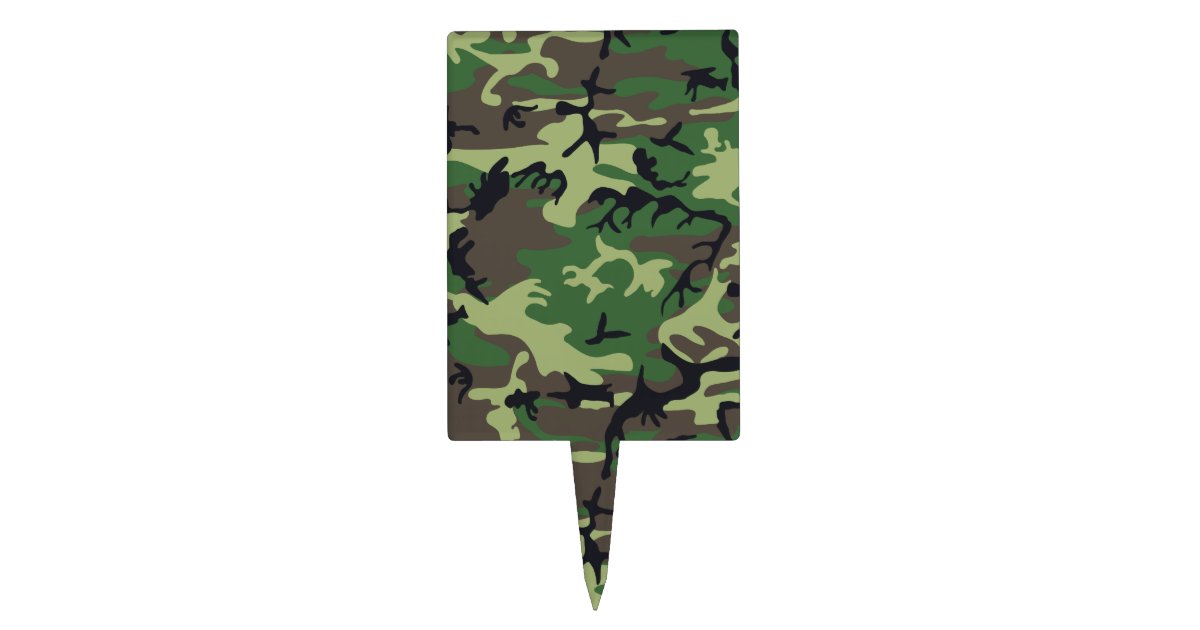 Military Camouflage Cake Topper | Zazzle