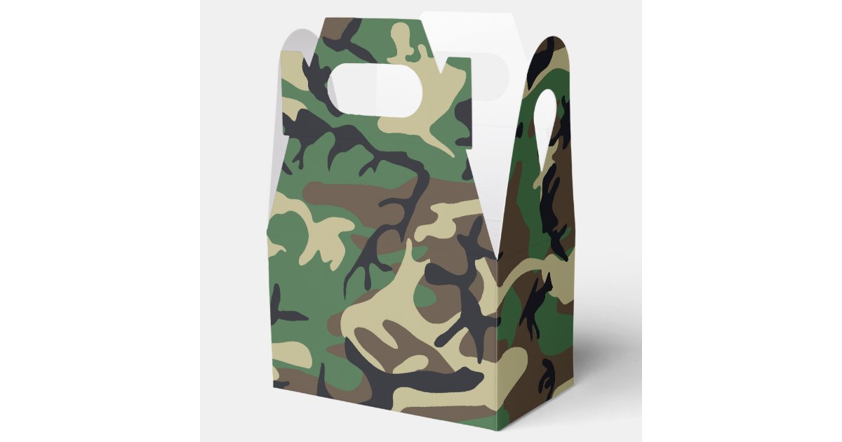Military Camouflage Favor Boxes | Zazzle