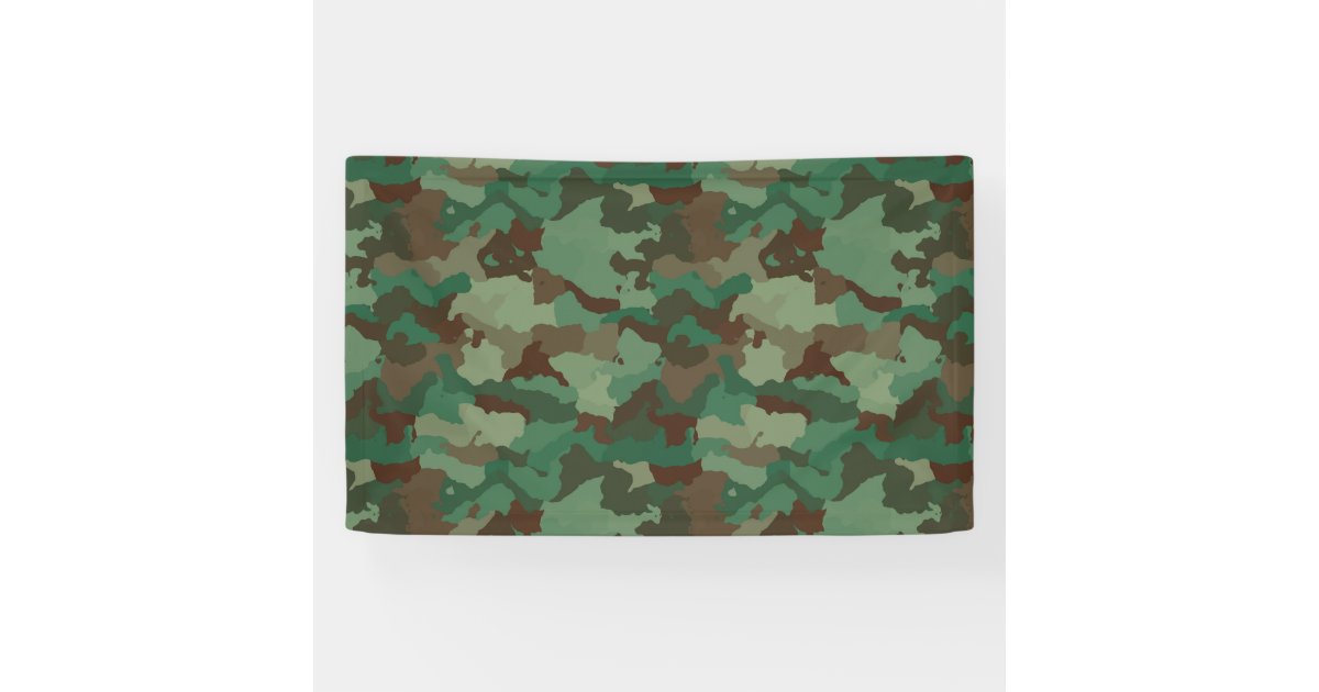 Military Camouflage Pattern (Armed Forces) Banner | Zazzle