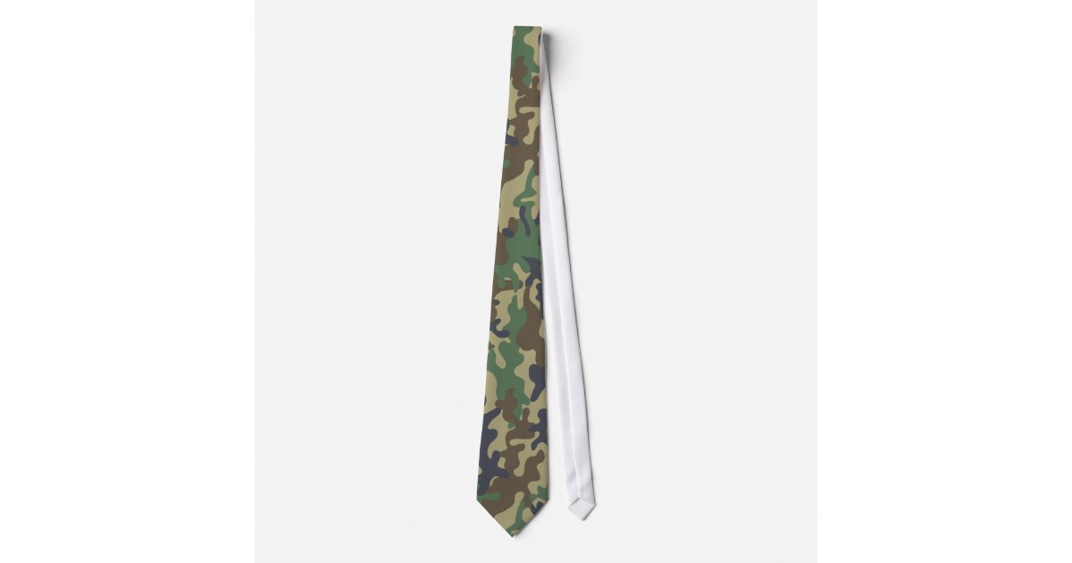 Military Camouflage Pattern Neck Tie | Zazzle