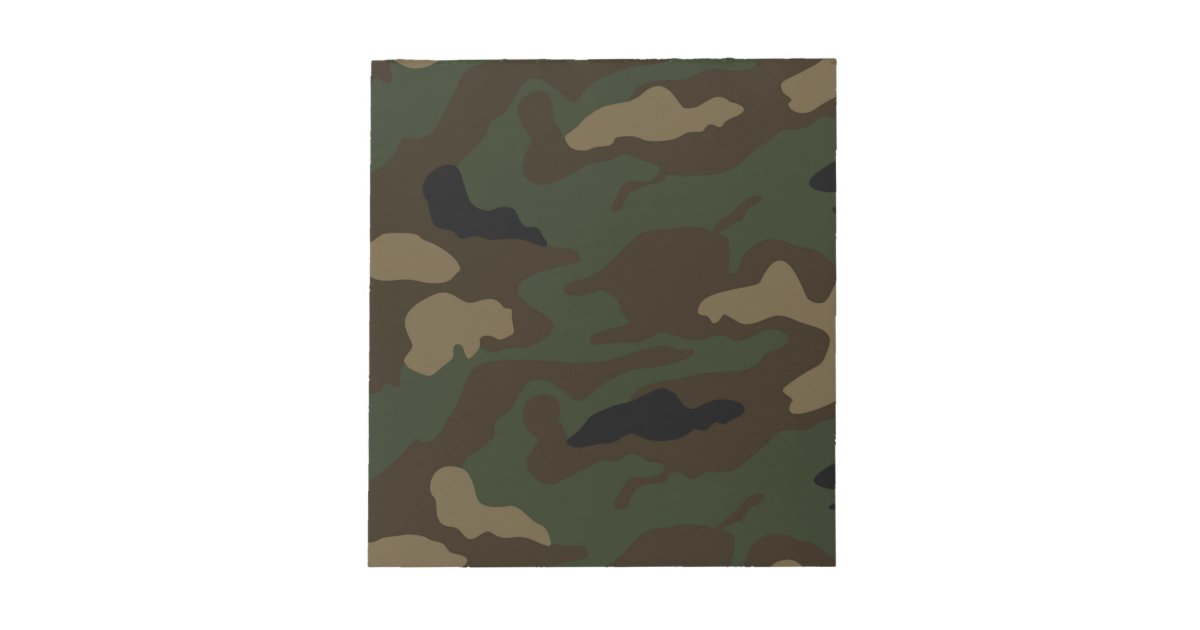 military camouflage pattern notepad | Zazzle