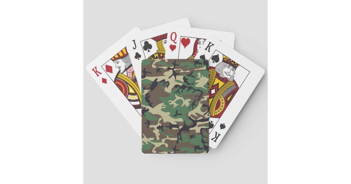 Military Camouflage Poker Cards | Zazzle