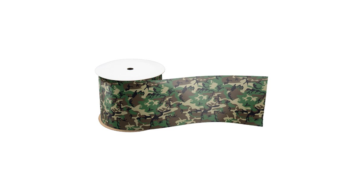 Military Camouflage Satin Ribbon | Zazzle