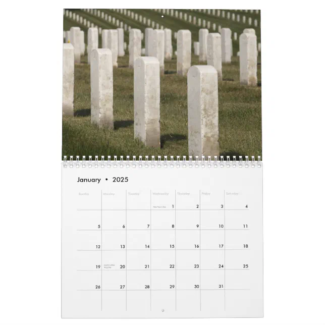 Military Cemetery Calendar | Zazzle