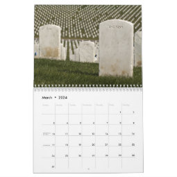 Military Cemetery Calendar | Zazzle