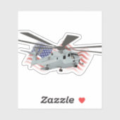 Military CH-53E Helicopter Sticker | Zazzle