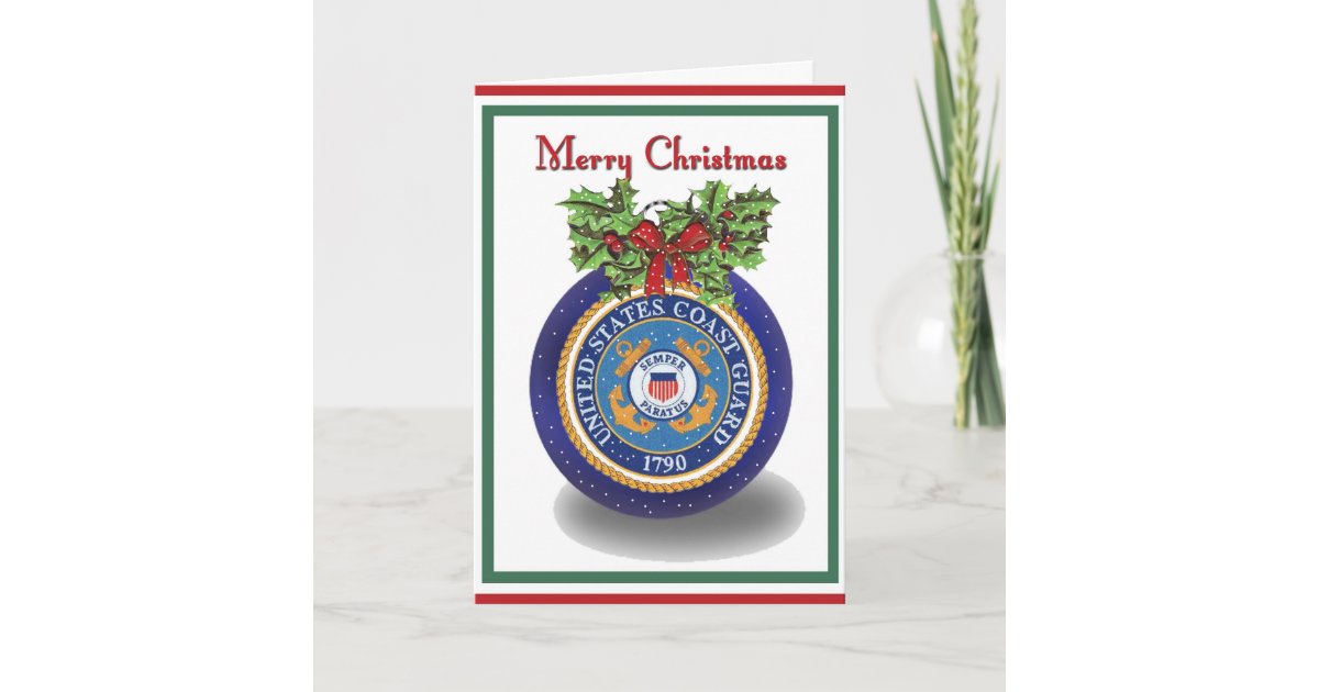 Military Coast Guard Christmas Card | Zazzle