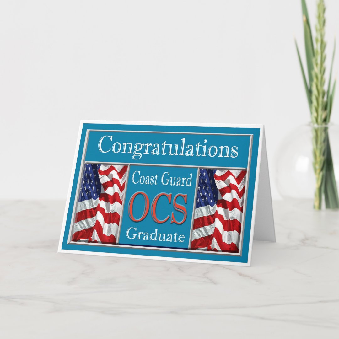 Military Coast Guard OCS Graduation Card | Zazzle
