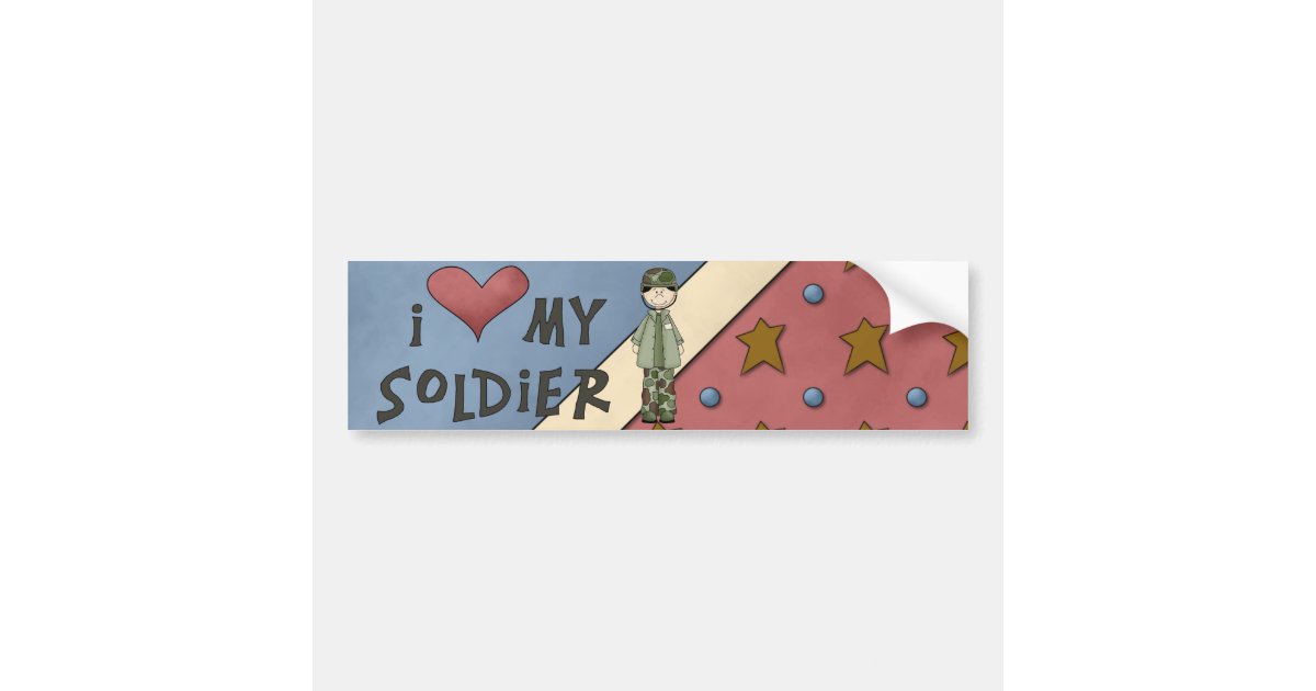 Military Collection Army Soldier Bumper Sticker | Zazzle