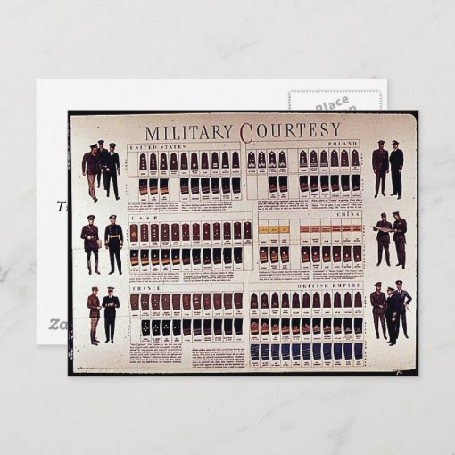 Military Courtesy Postcard | Zazzle